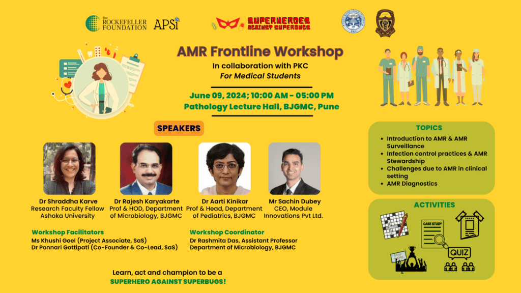 AMR Frontline Workshop for medical students at BJ Government Medical College, Pune - Superheroes ...